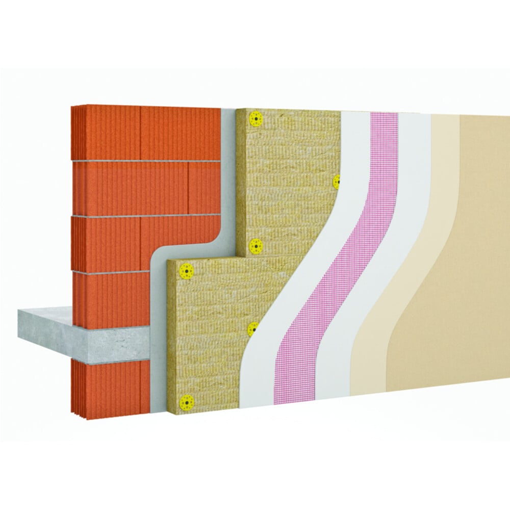 webertherm xm roche & verre : système ITE avec isolant laine de roche ...
