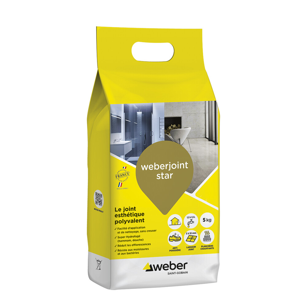 weberjoint star : Joint esthétique pour salles de bains l Weber