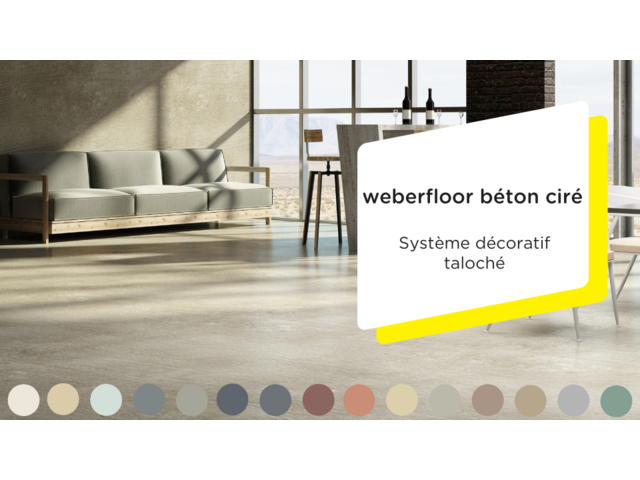 Découvrez weberfloor béton ciré, notre nouveau système décoratif ...