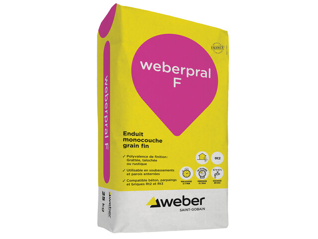 weberpral F : enduit coloré pour décoration façade l Weber
