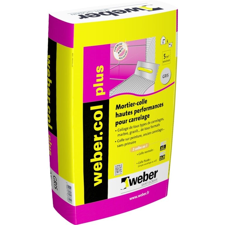 webercol plus : colle à haut rendement spéciale rénovation