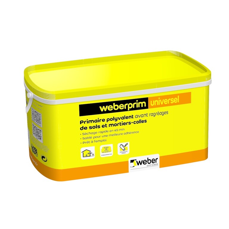 weberprim universel : Primaire polyvalent sablé à séchage rapide