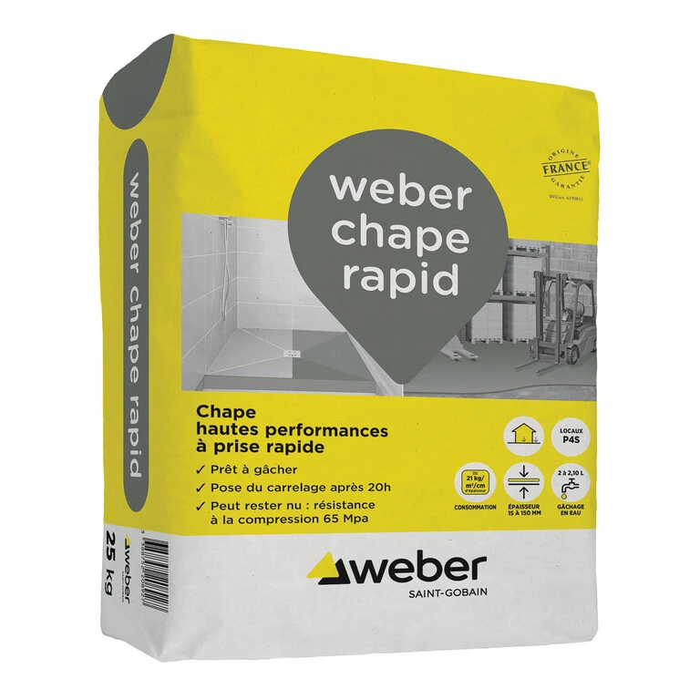 weber chape rapid : mortier rapide pour chape _ weber