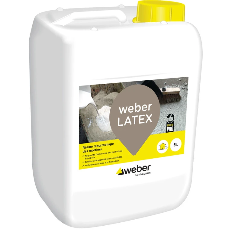 weber latex : résine d'accrochage pour mortiers et bétons