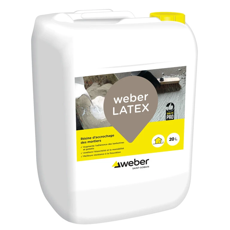weber latex : résine d'accrochage pour mortiers et bétons