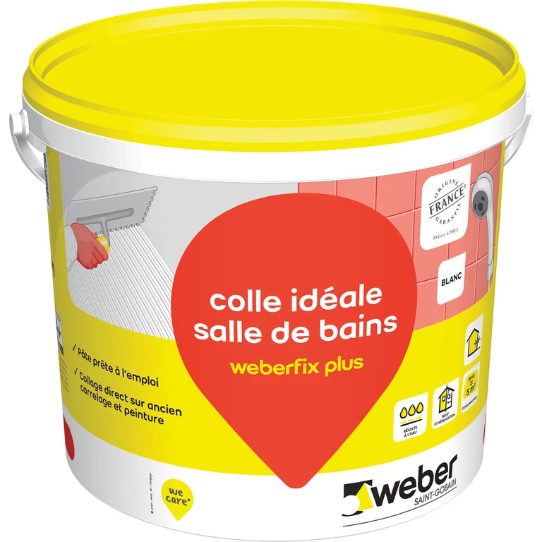 weberfix plus : colle à carrelage haute performance