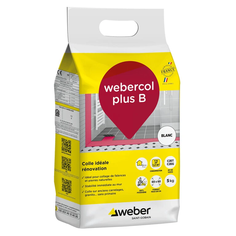 webercol plus : colle à haut rendement spéciale rénovation